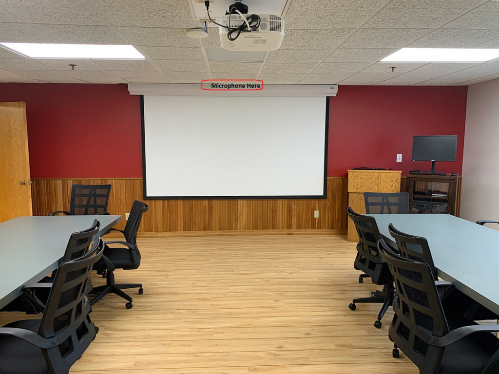 Acoustic Magic Voice Tracker III Array Microphone with Beam.